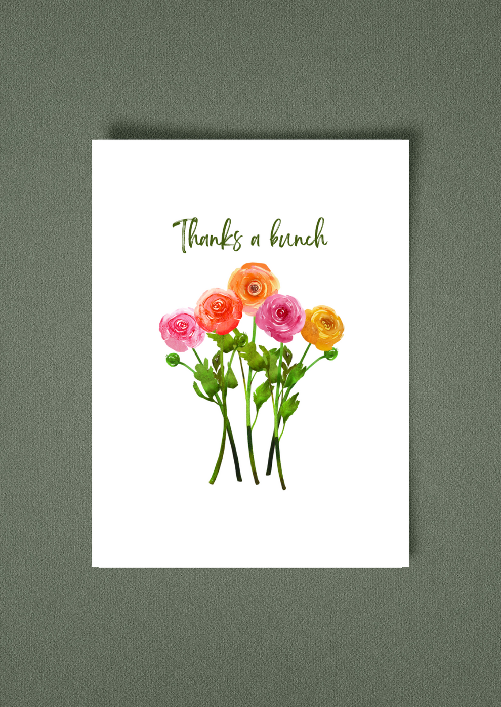Thanks a Bunch Greeting Card – Field & Foliage